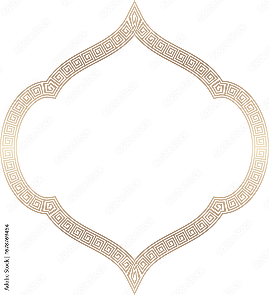 Square shape vintage frames meander frame Greek key pattern Greek ...