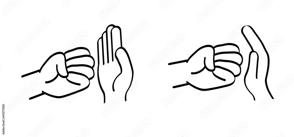 Stop domestic violence or senseless violence. Fist punching or hitting ...