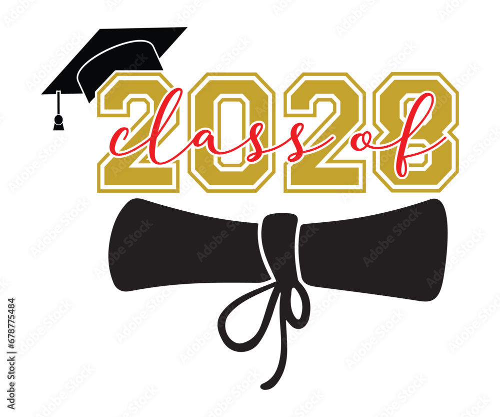 Class Of 2028 T-shirt, Senior Class T-shirt, Graduate Shirt, Graduate ...