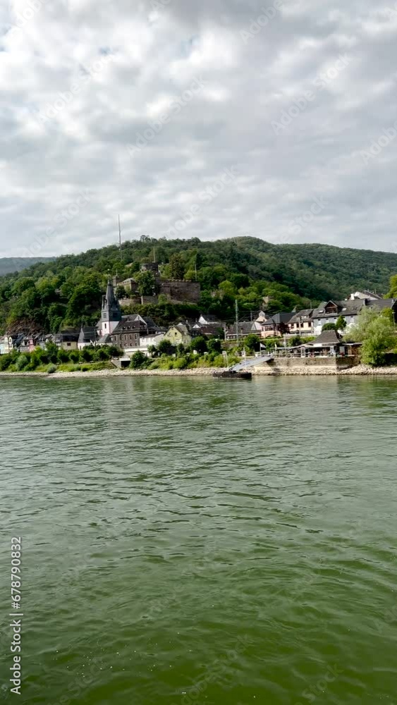 Cruising along the Rhine River with stunning views of the German ...