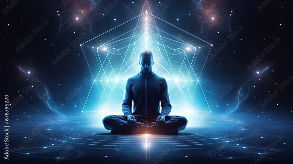 Graphic Image Links Quantum Elements to Meditation, Cultivating Harmony ...