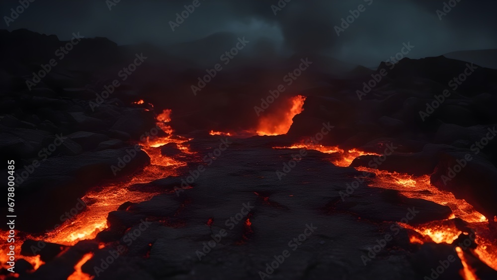 fire in the fireplace A dark and dangerous path to the underworld, with ...