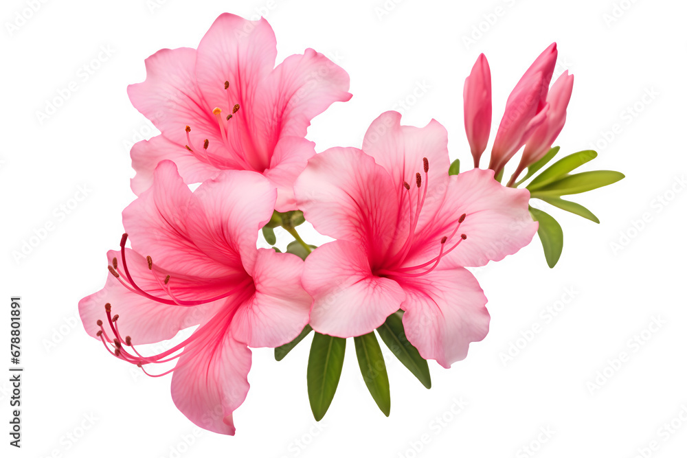 Azalea flower on a transparent background Stock Illustration | Adobe Stock