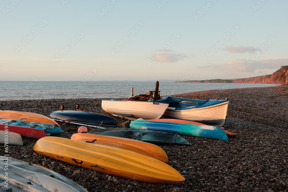 Row of Boats Stock Photo | Adobe Stock