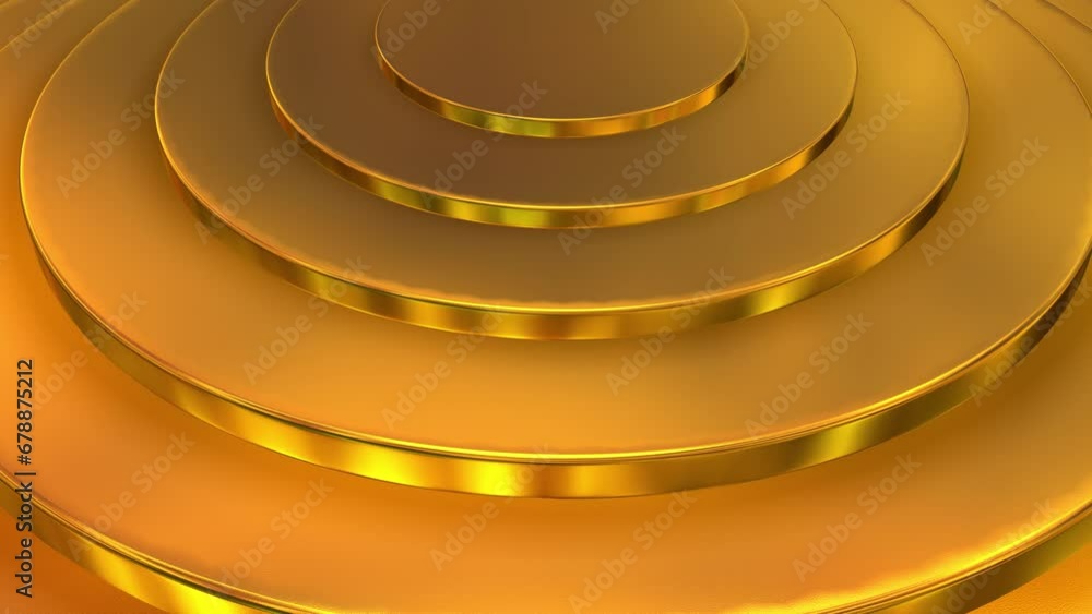 Vidéo Stock This stock motion graphic video of 4K Gold Background with gentle overlapping curves ...