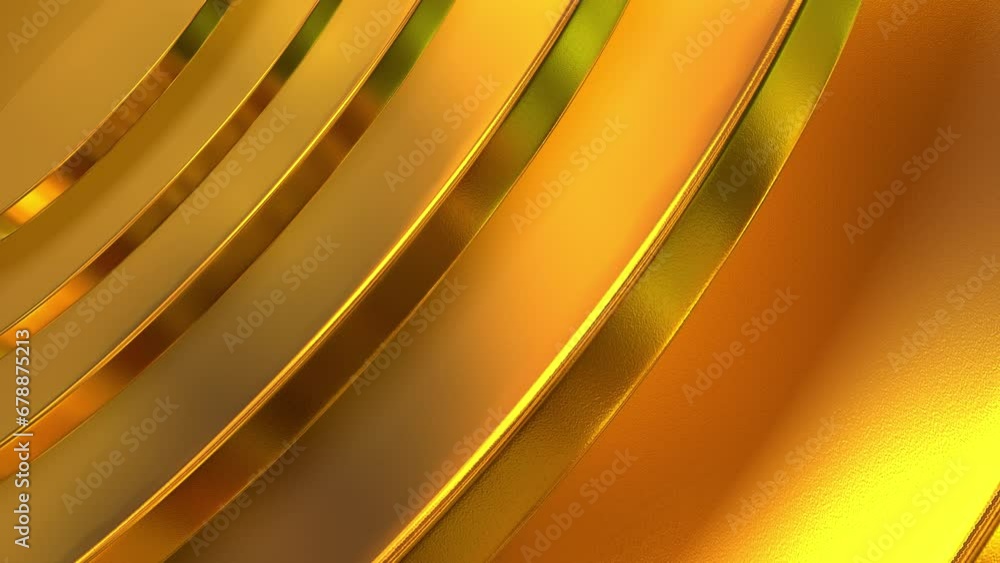 This stock motion graphic video of 4K Gold Background with gentle ...