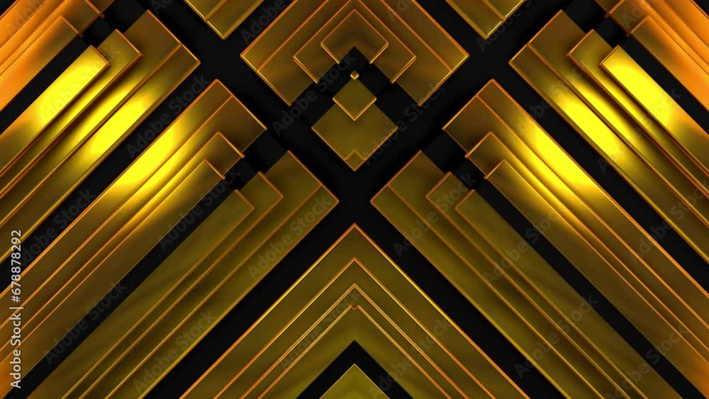 This stock motion graphic video of 4K Gold Background with gentle ...