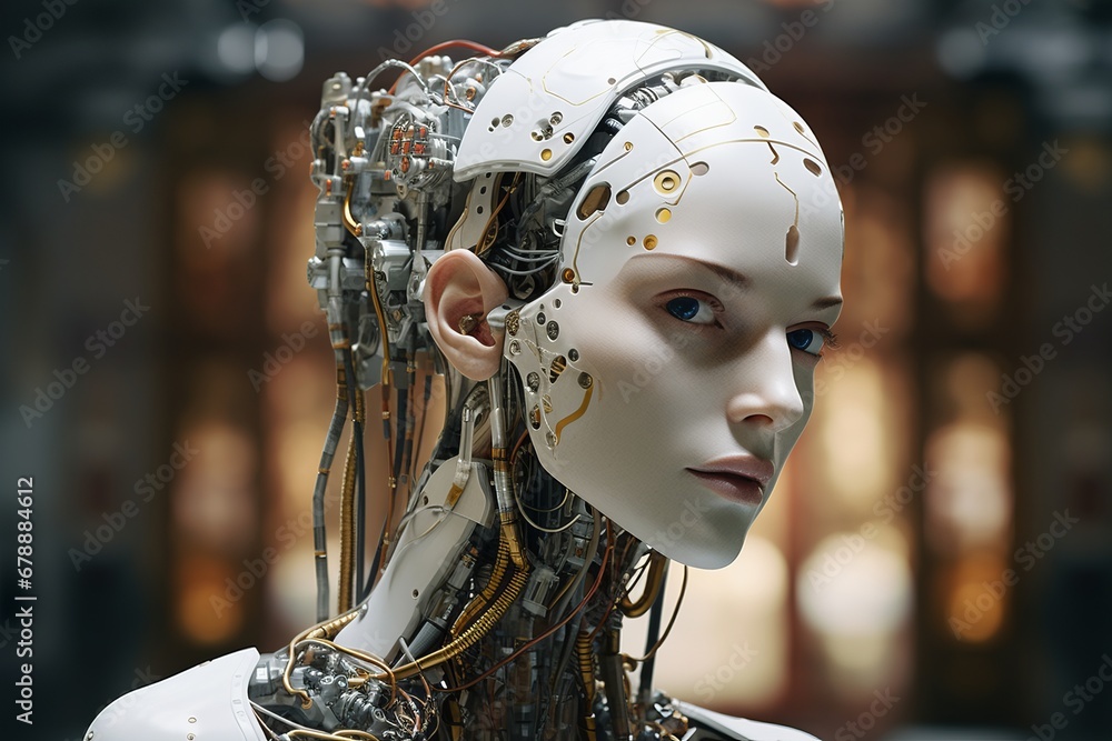 An AI-powered humanoid head reveals its inner mechanical complexity on ...