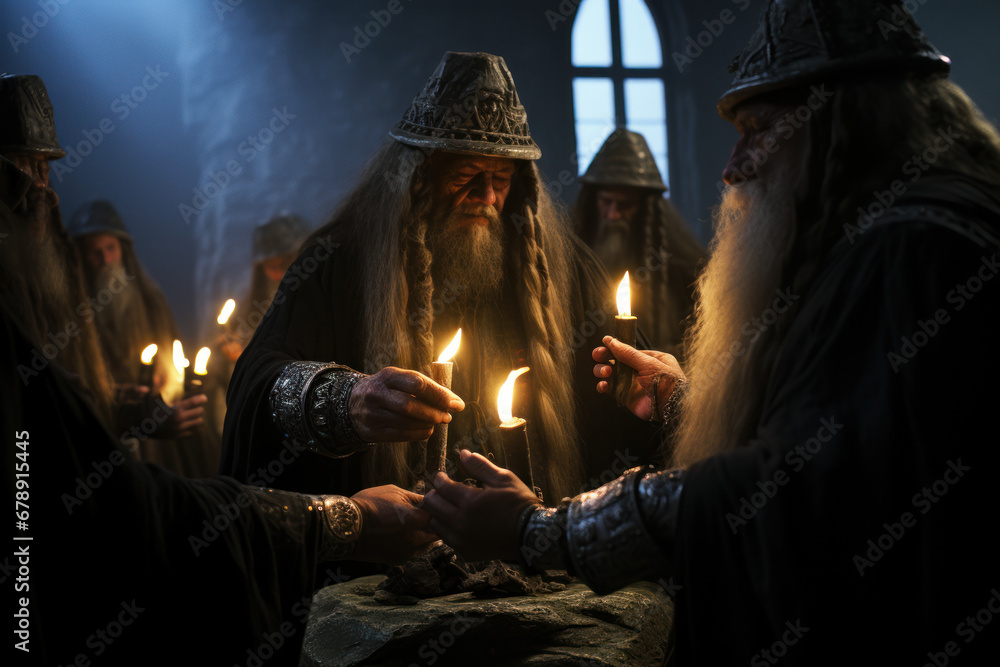 Druids performing rituals at Stonehenge, shedding light on spiritual ...