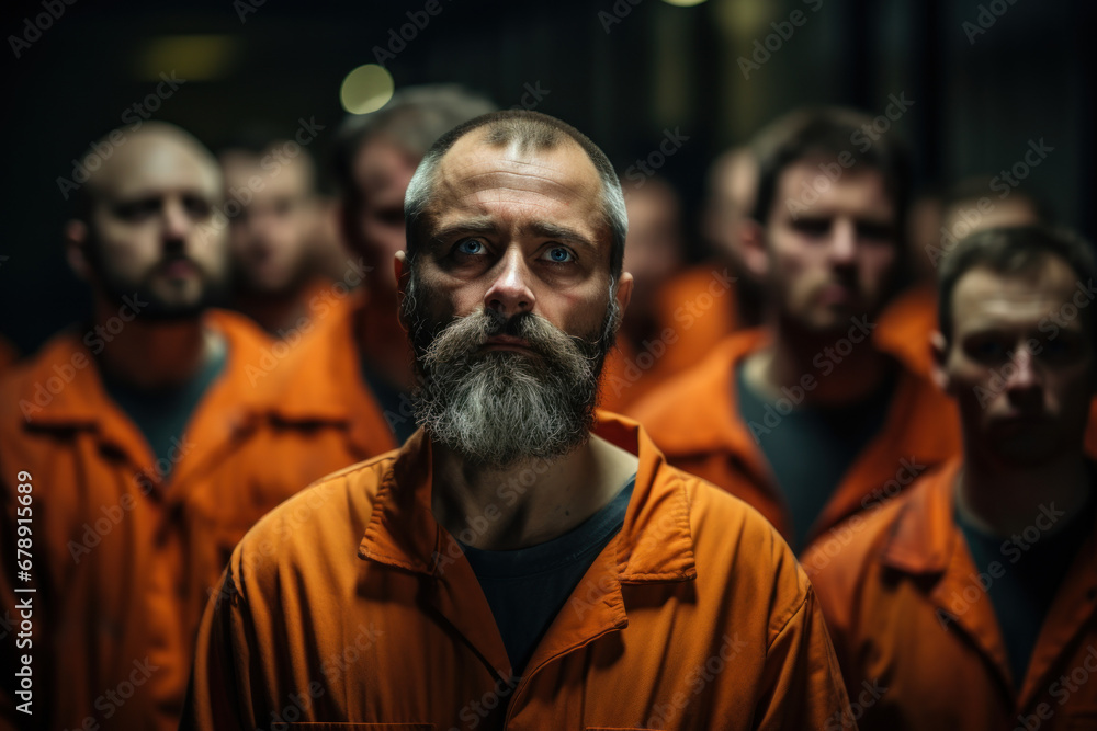 Inmates participating in a theater workshop, rehearsing for a prison ...