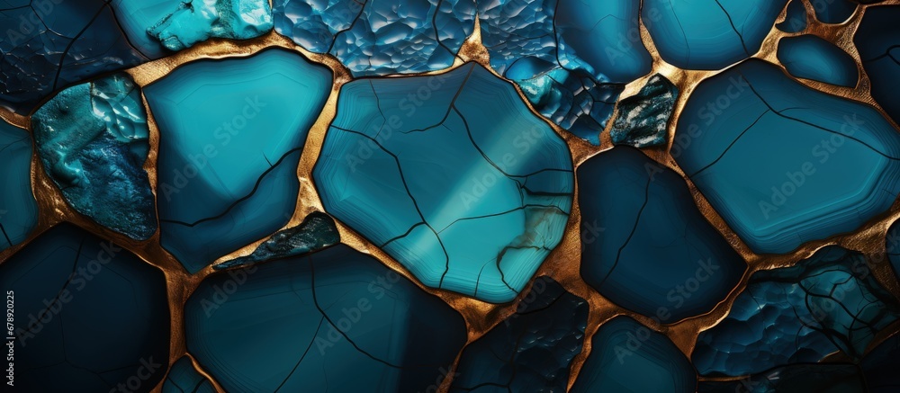 wood epoxy blue resin with crack can be use for banner background ...