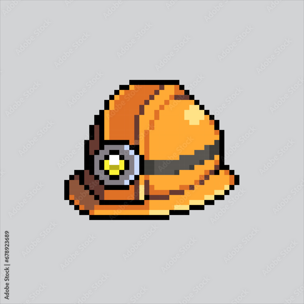 Pixel art illustration Pickaxe. Pixelated Pickaxe. Pickaxe pixelated ...