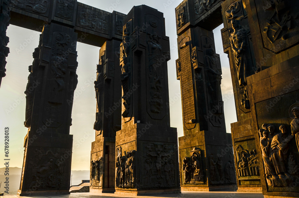 The Chronicles of Georgia is a colossal stone monument is a collective ...