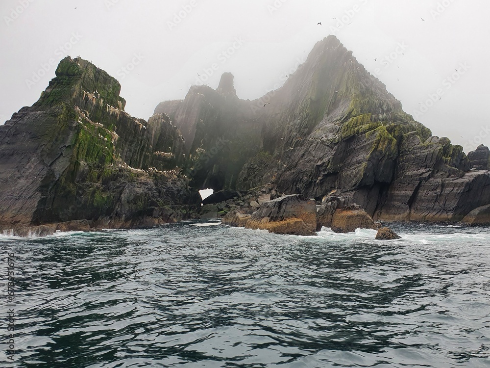 The Skellig Islands are 2 uninhabited, rocky islets off the ...
