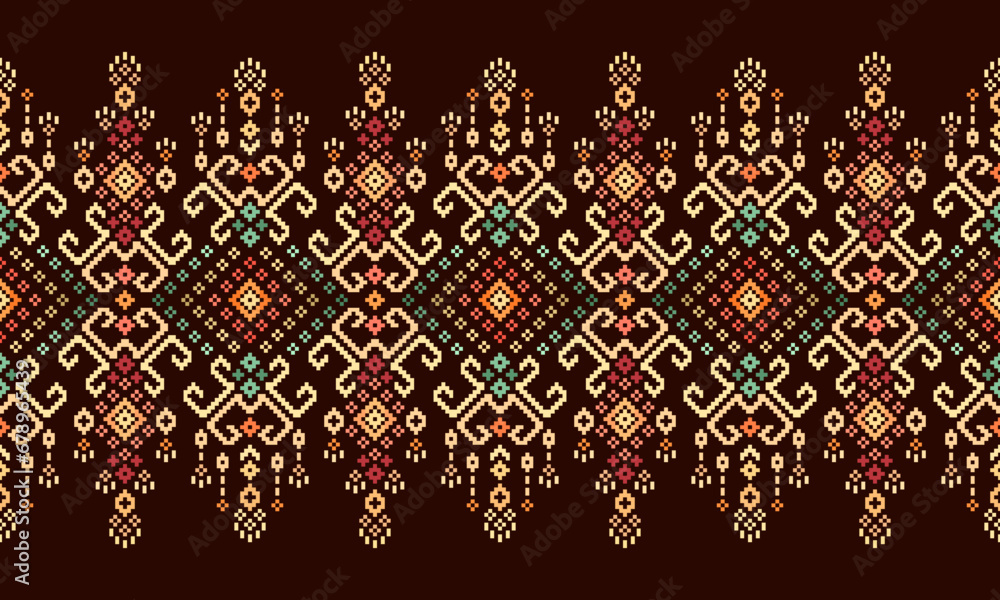 Cross Stitch. Traditional Design. Geometric ethnic patterns. Design for ...