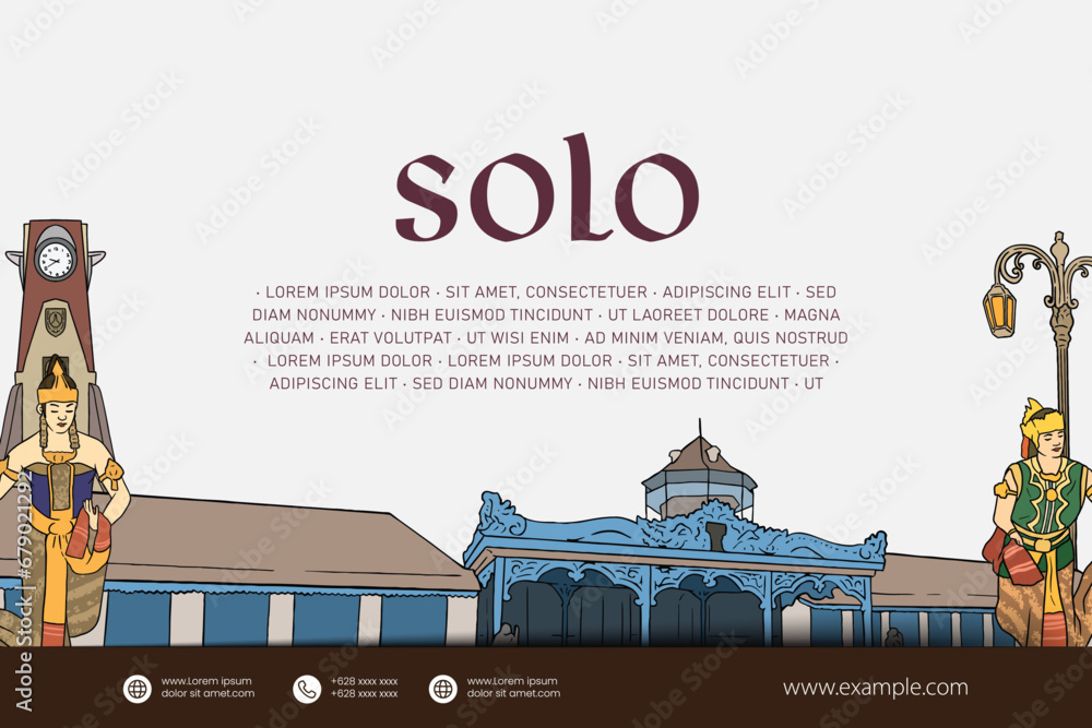 Vintage Indonesia Surakarta design layout idea for social media or ...