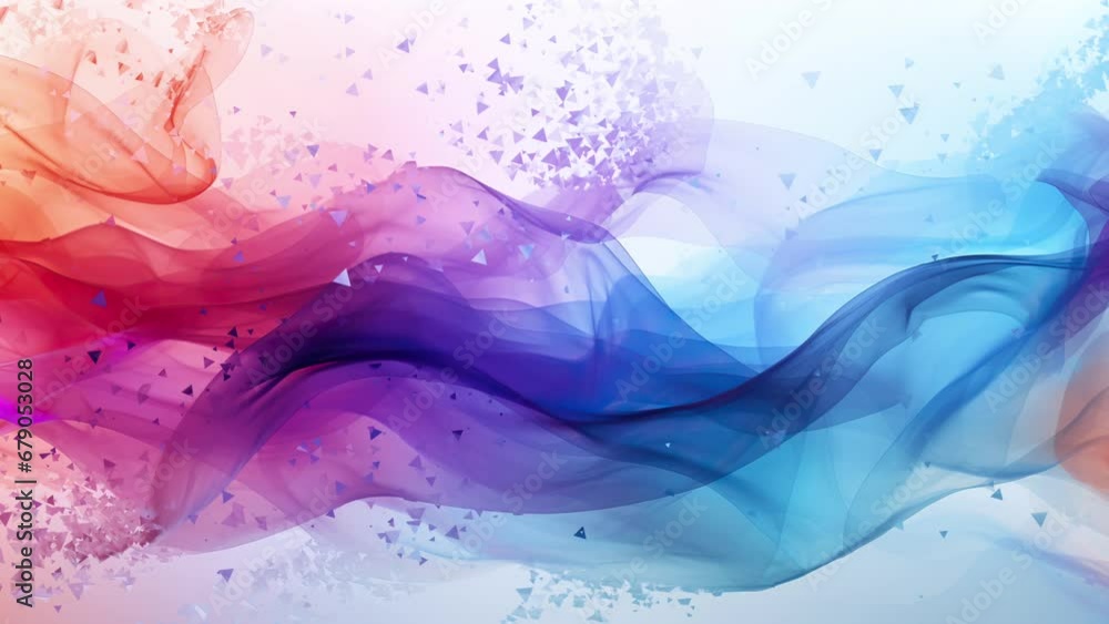 Intertwined Colors in a Smoke Symphony. High-Quality 4K Animated ...