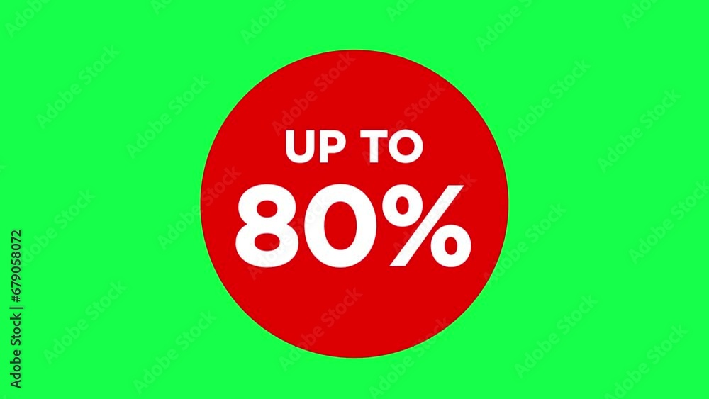 Red labels pop up promotional animations with up to 80% repeatable ...