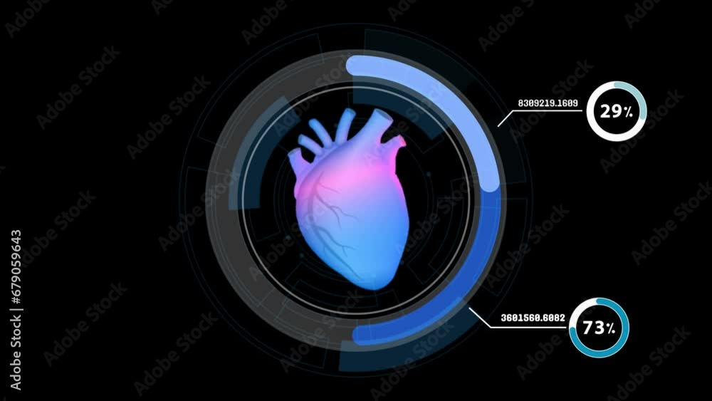 UI for medical applications. Infographics about futuristic medicine and ...