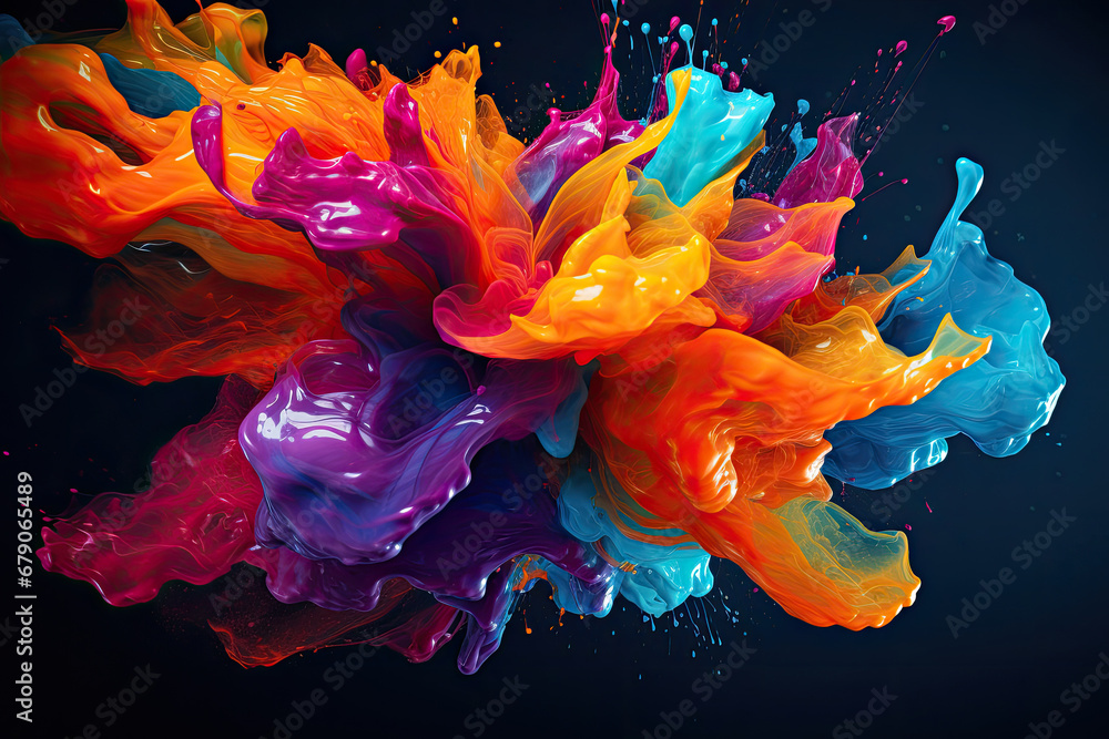 High-resolution paint splash wallpaper Stock Illustration | Adobe Stock
