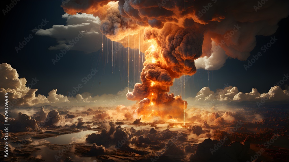 A global-scale nuclear power plant explosion with a massive radioactive ...