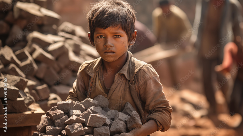 Child Labor Realities: A powerful image depicting the challenges faced ...