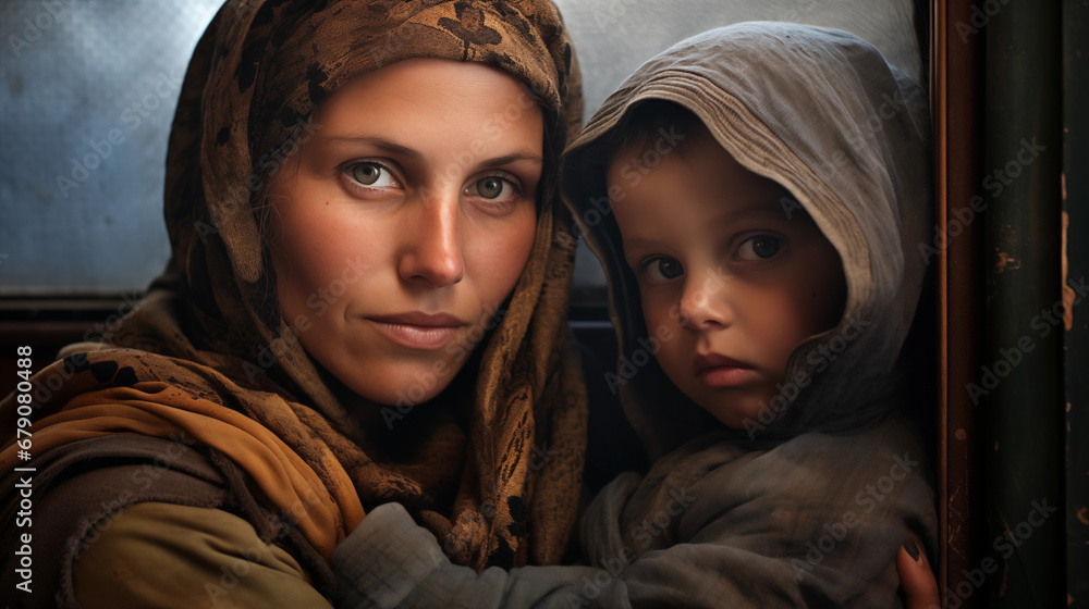 War Refugees: A moving photograph capturing the plight of refugees ...