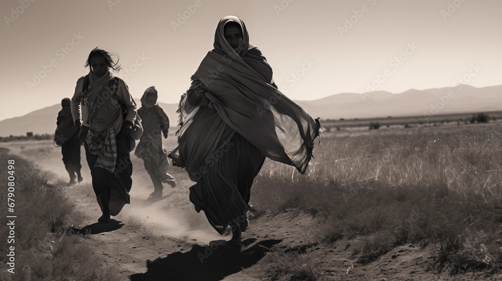 War Refugees: A moving photograph capturing the plight of refugees ...