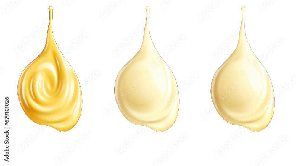 Collection of PNG. Mayonnaise drops isolated on a transparent ...