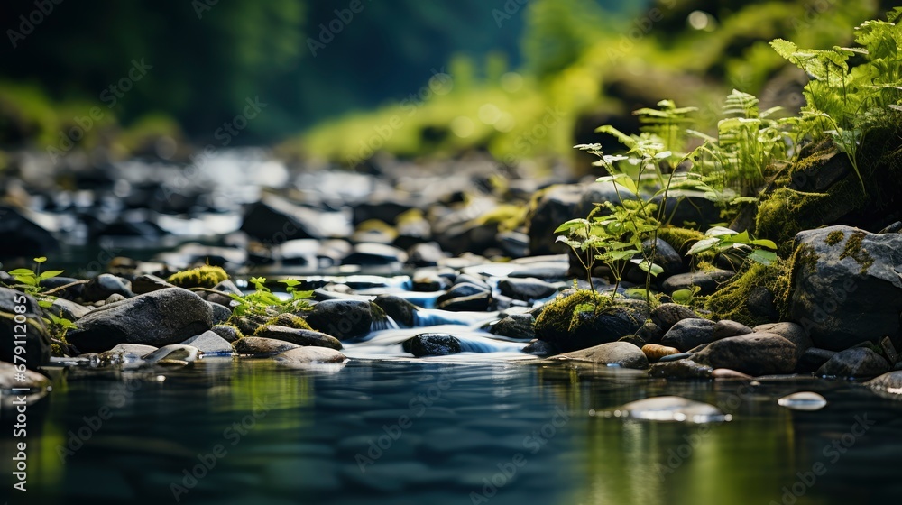 Spring Background Stream Water Forest, HD, Background Wallpaper ...