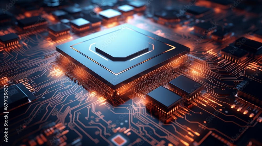 The challenges of CPU security in the era of cyber threats. Stock Photo ...