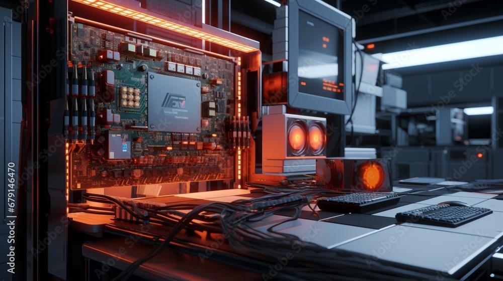 The role of CPU simulators in development and testing. Stock Photo ...