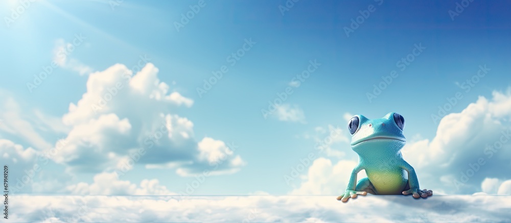 Imagination a small frog escaping from a big one captures photos in ...
