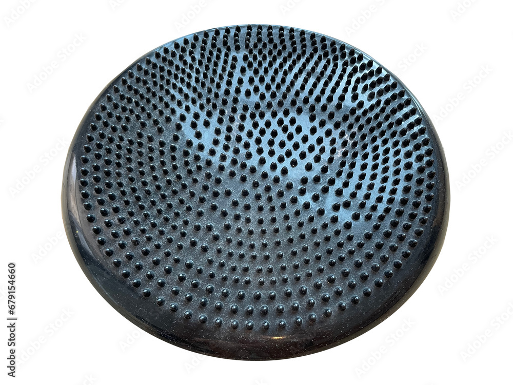 black balancing disc on white background Stock Photo | Adobe Stock