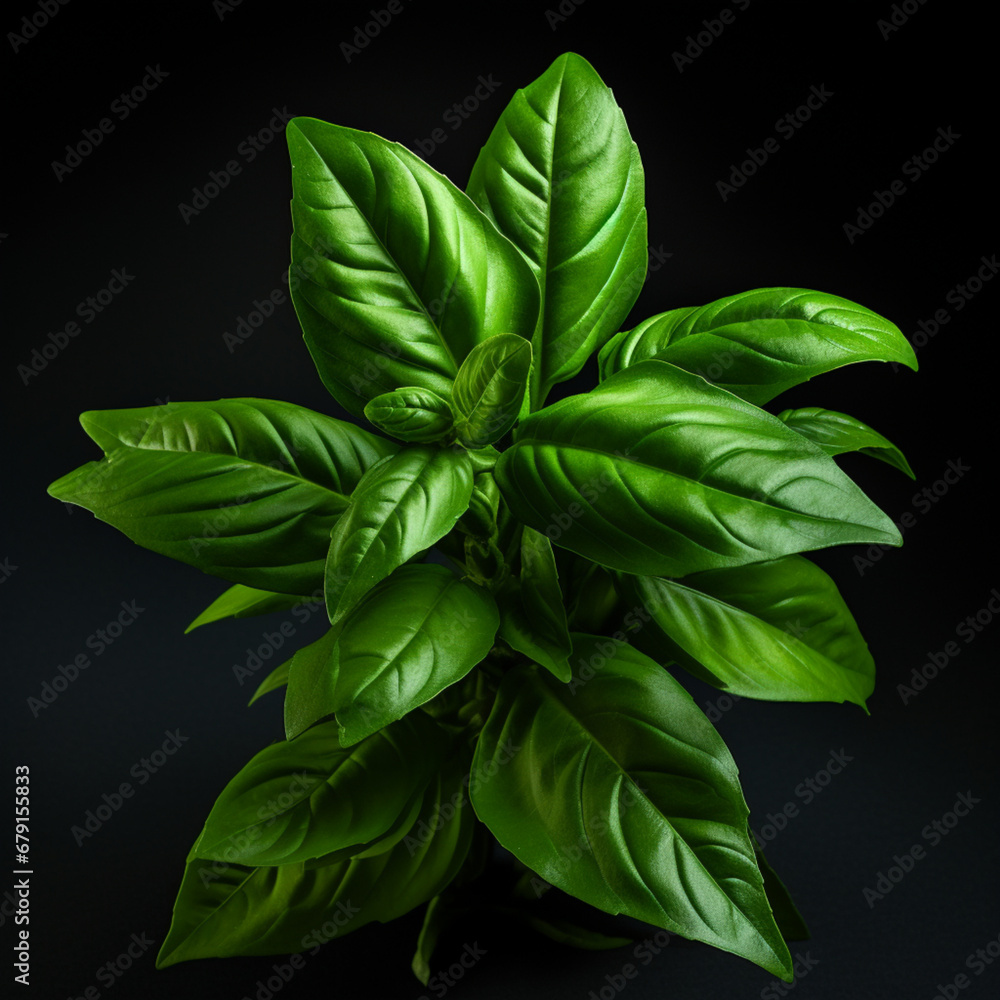 Fotografia con detalle y textura de planta con hojas de color verde ...