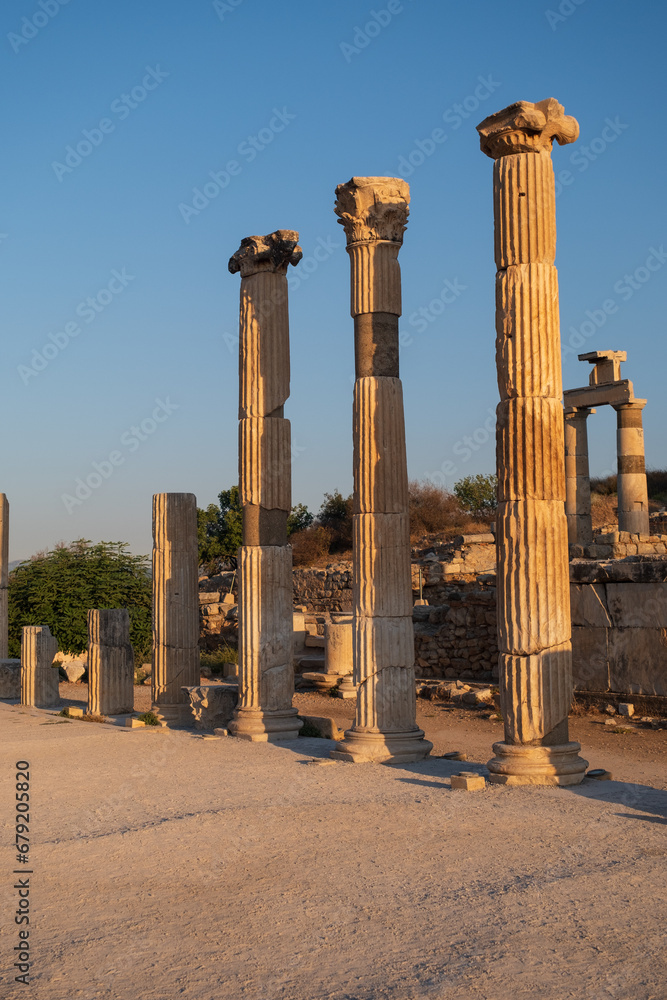 Poster Buildings in the Ancient City of Ephesus, Ancient Buildings ...