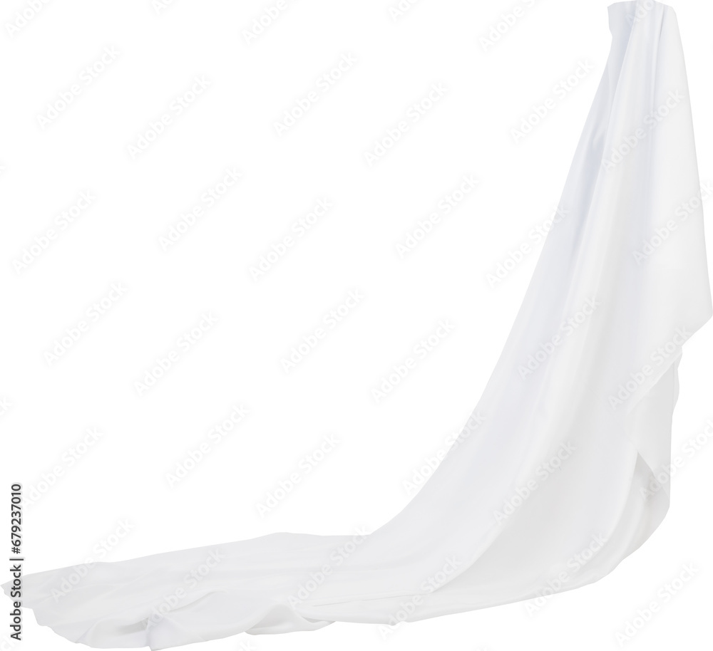white cotton fabric Isolated In White Transparent Background , White ...