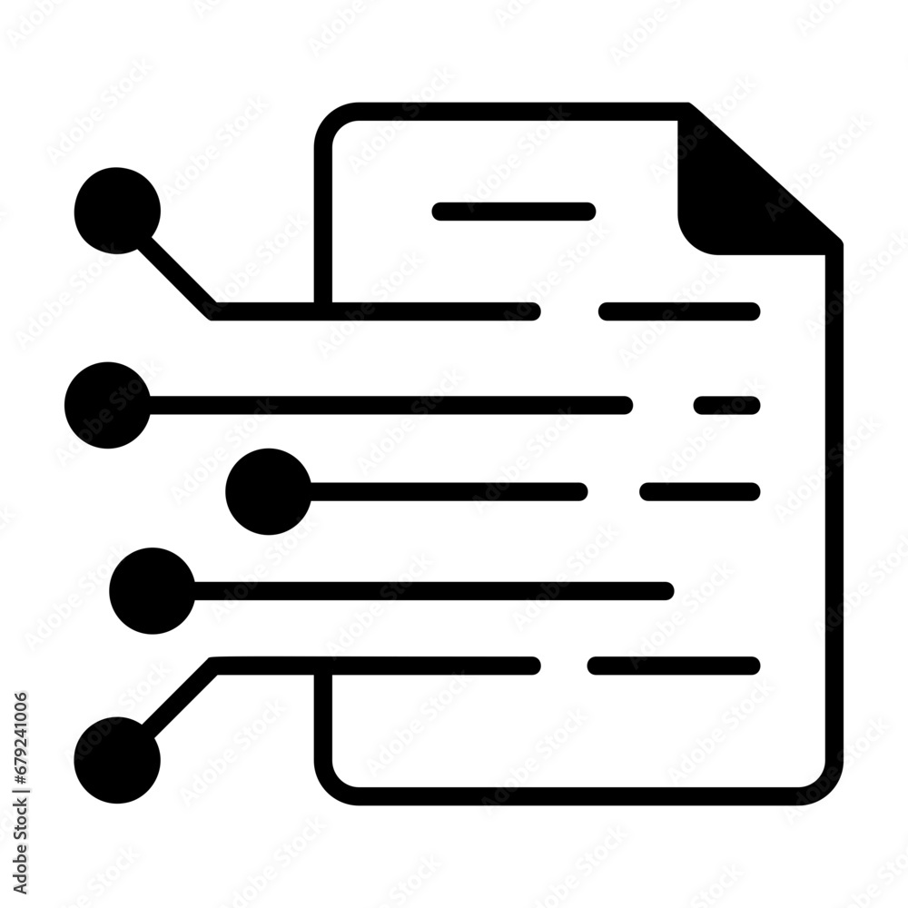 Data Set and Learning Curve concept, vector icon design, predictive ...