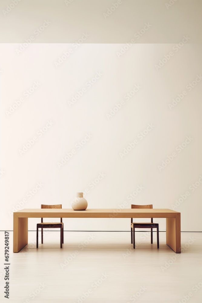 modern working or dining table free form shape furniture design closeup ...