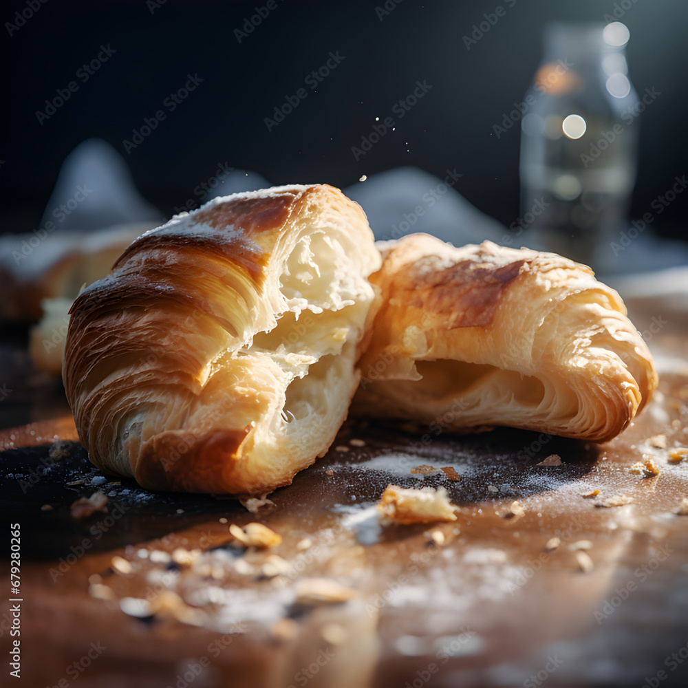 homemade french pastries made from croissant dough with sweet butter ...