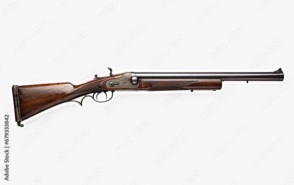 Vintage flintlock musket isolated on white background. Ai Generative ...