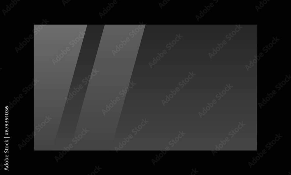 Transparent shiny glass plate. Screen reflection vector illustration on ...