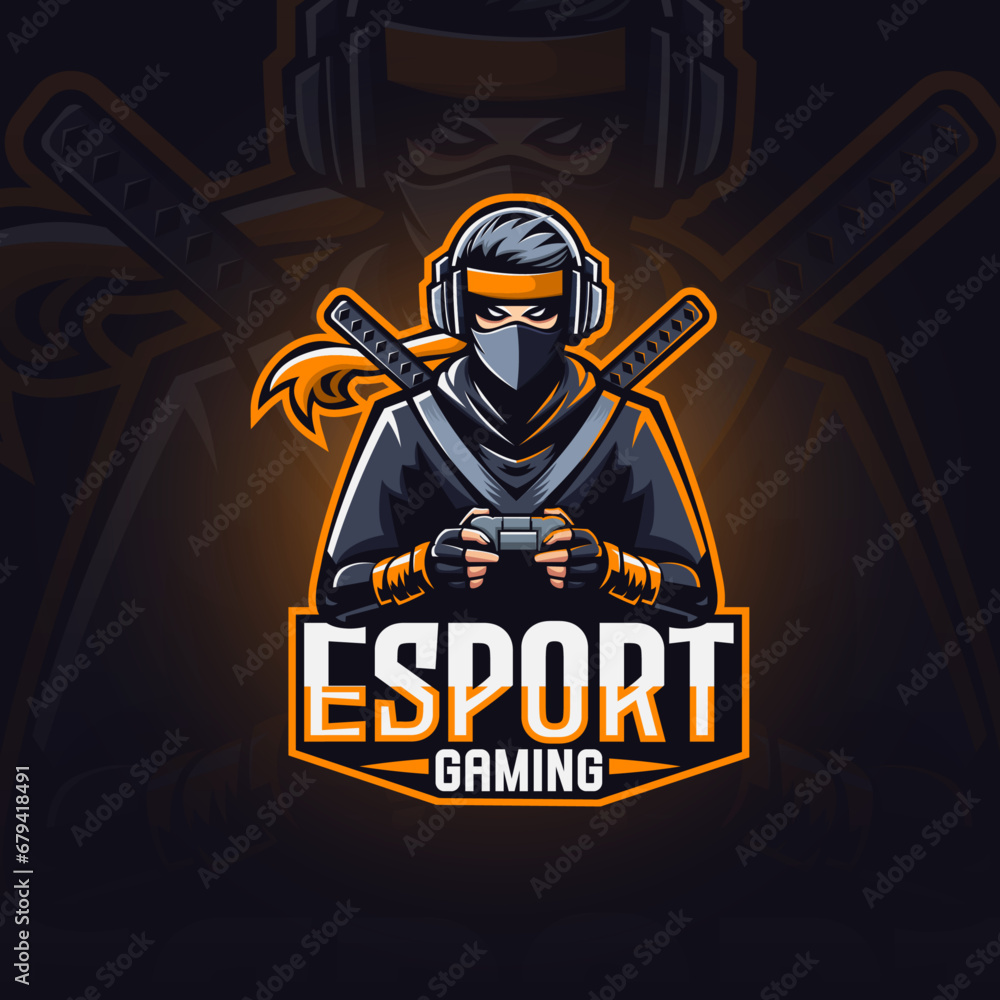 Ninja Mascot Logo.Ninja Logo.Ninja Esports Logo.Ninja Gaming Logo ...