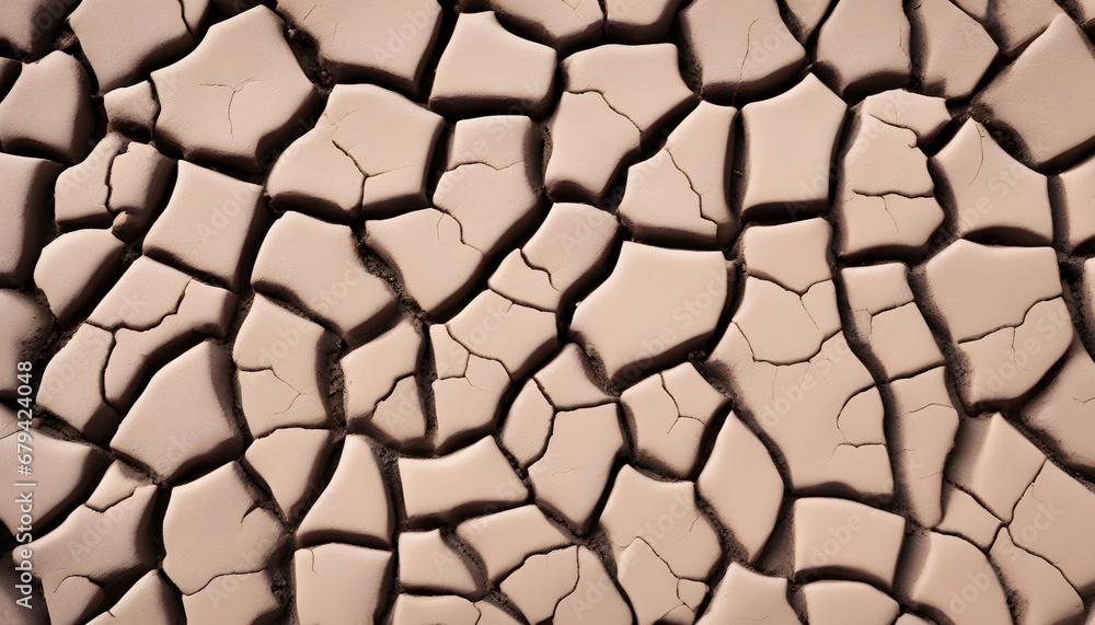 Texture of dried cracked clay. Macro background image of dried clay ...