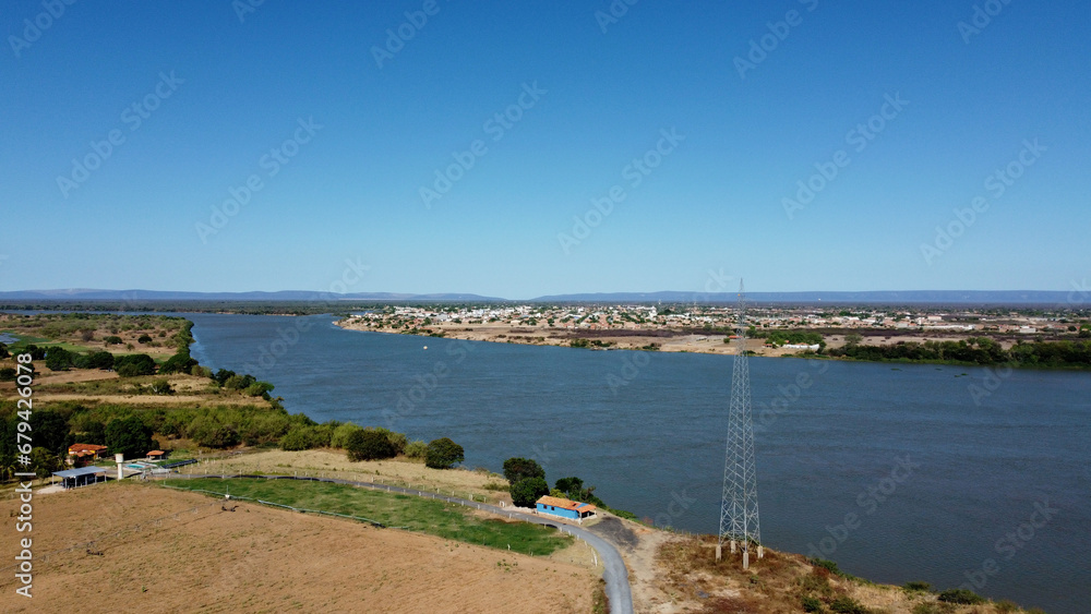 barra, bahia, brazil - october 1, 2023: aerial view of Ponte do Feijao ...
