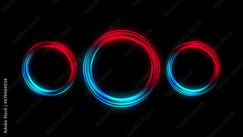 Abstract background screensaver with an electric arc rotates endlessly ...