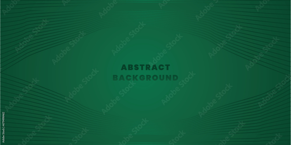 Abstract modern dark green gradient curve shape background. Simple ...