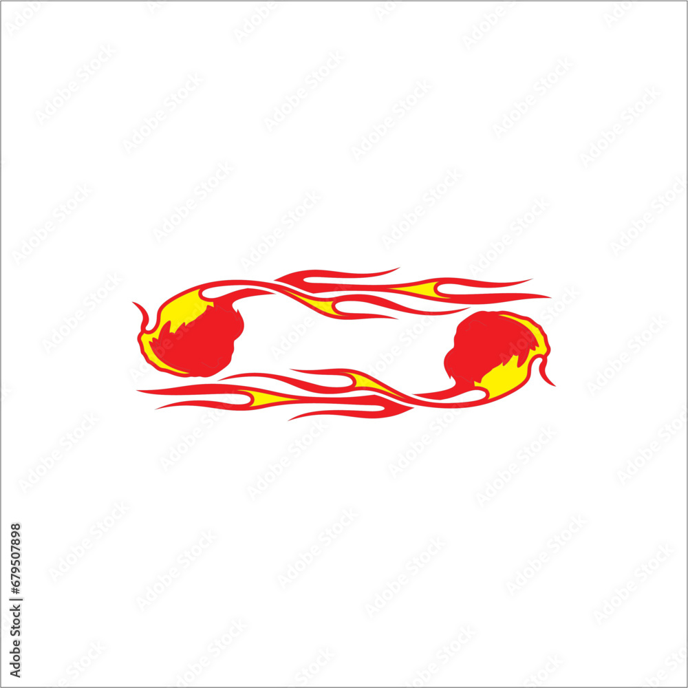vector of two fireballs can be used as graphic design Stock Vector ...
