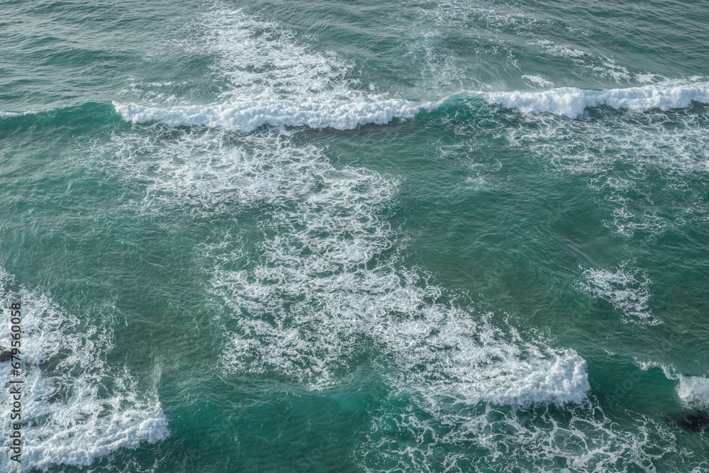Poster Ocean foamy pattern on water surface. Top view. – Wall Art ...
