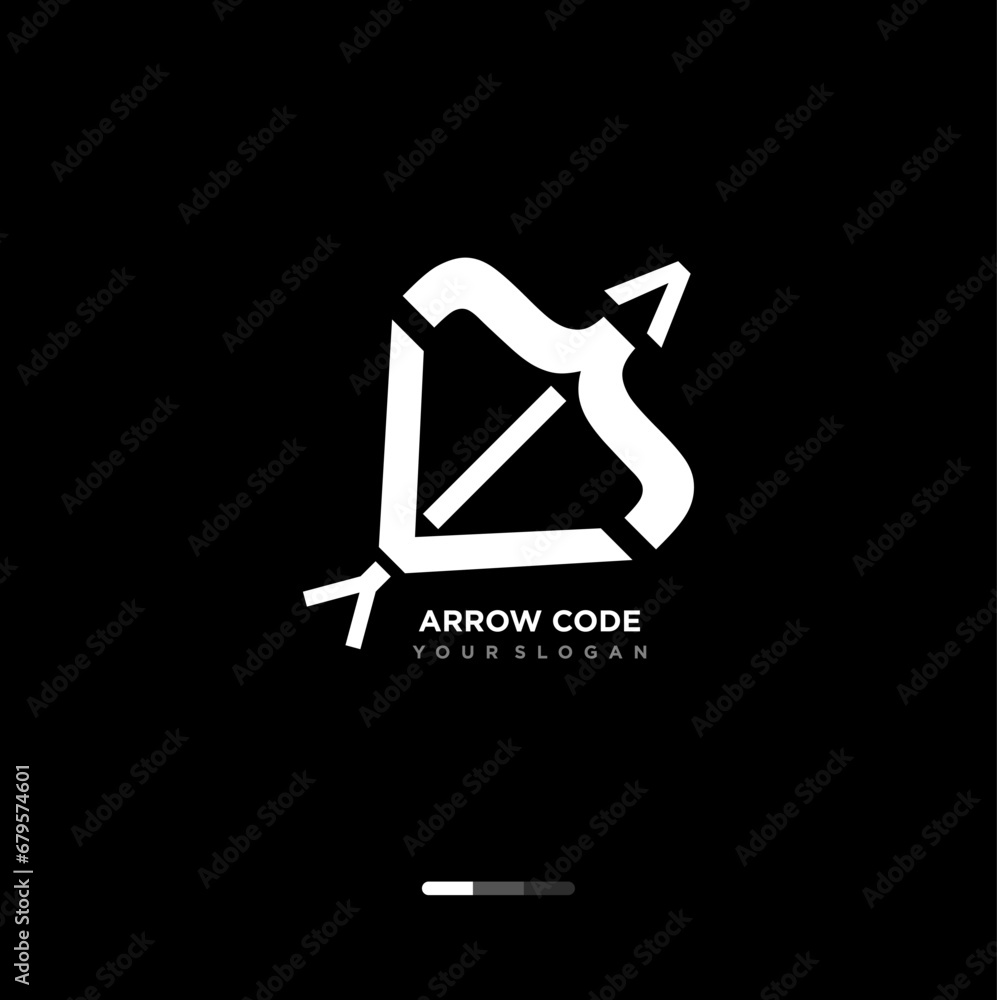 vector coding logo with arrow symbol, programmer logo icon, technology ...